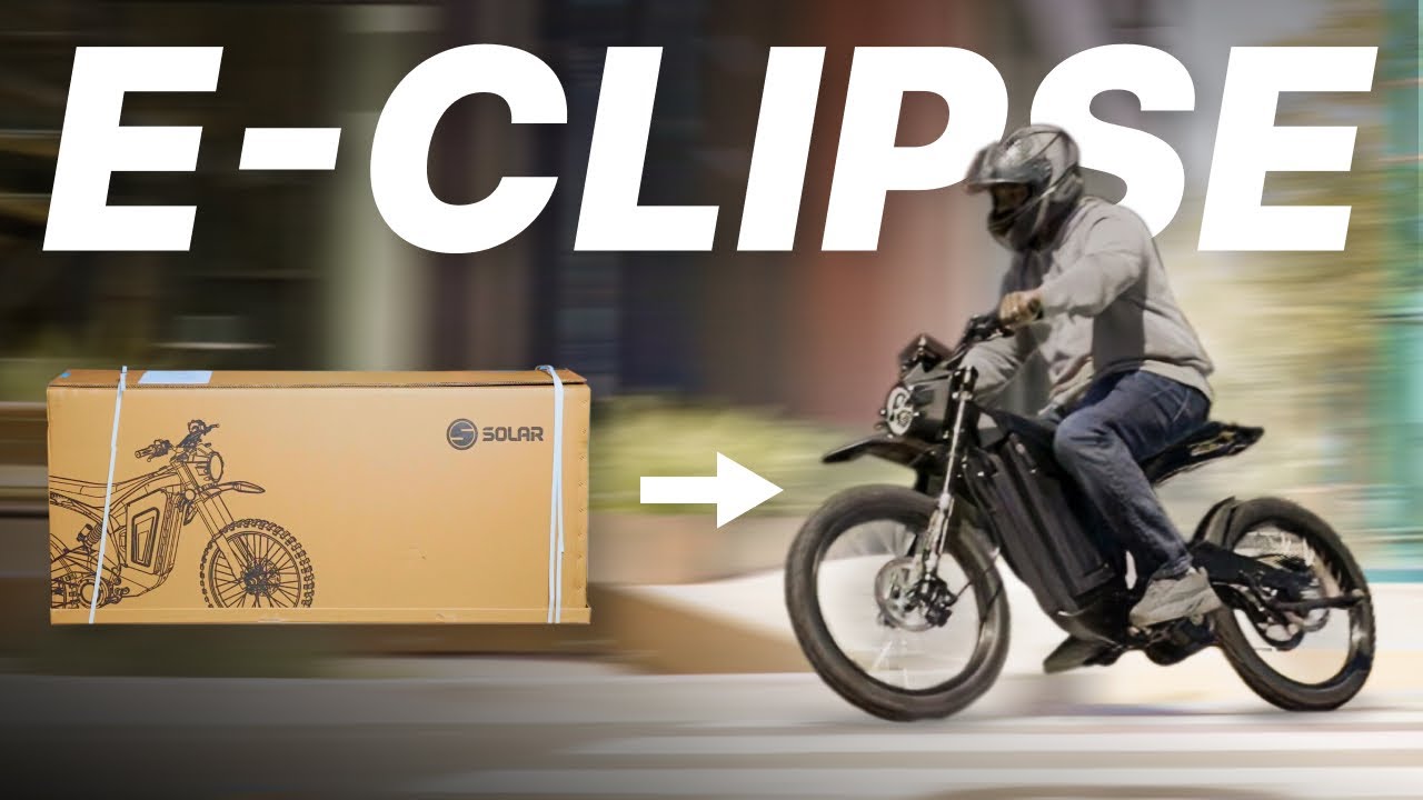 Unboxing The Solar E-Clipse - Electric Dirt Bike With A Carbon Fiber Frame!